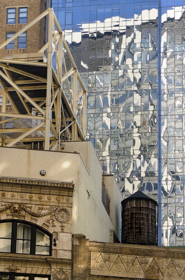 Glass and Stone Buildings stock image. Image of tower - 26470539