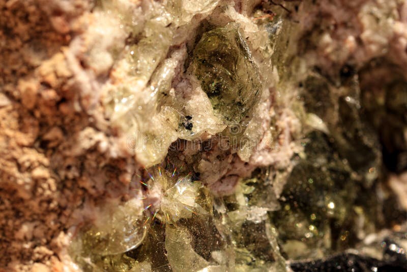 Glass in Stone, Natural Formation, Ruby Stock Image - Image of stone ...