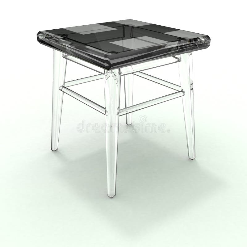 Glass stool stock illustration. Illustration of kitchen - 88652871