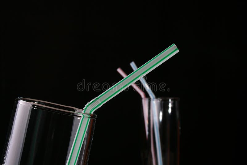 Glass with straw stock image. Image of taste, stirring - 11719099