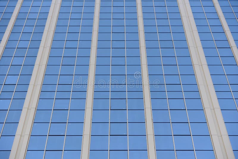 The Glass Surface of the Building. Perspective Stock Image - Image of ...
