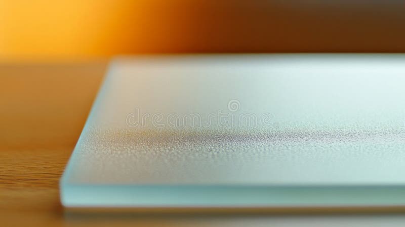 Glass Surface with Condensation on Wooden Table Stock Illustration ...