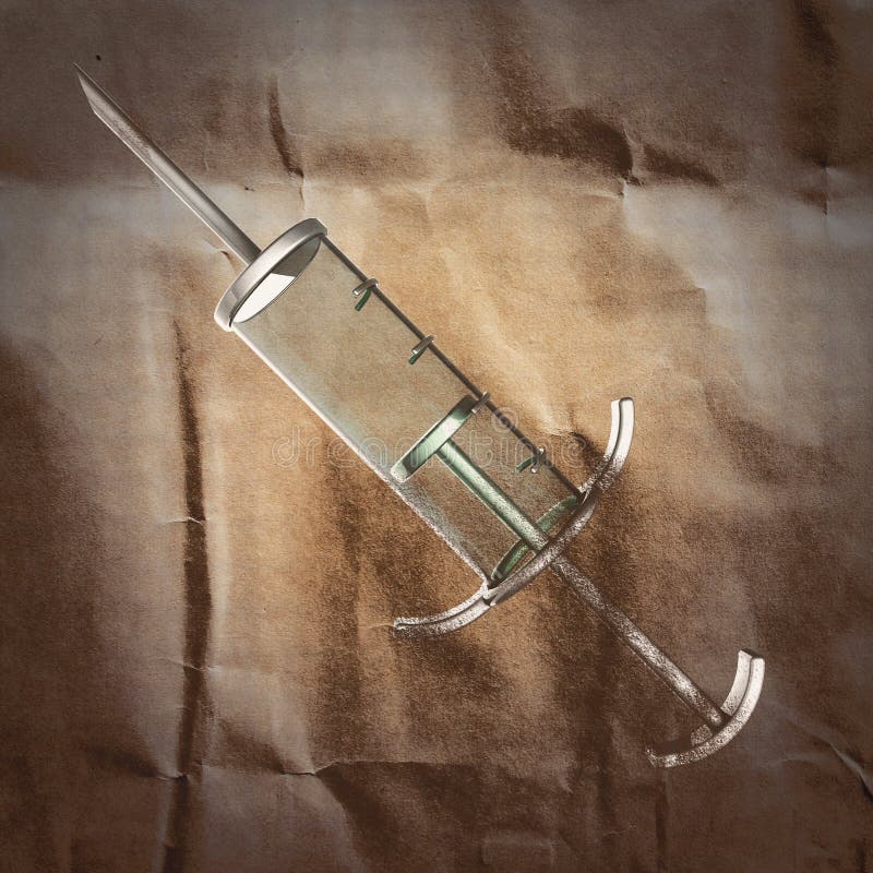 Glass Syringe Painted Paper Stock Photos - Free & Royalty-Free Stock ...