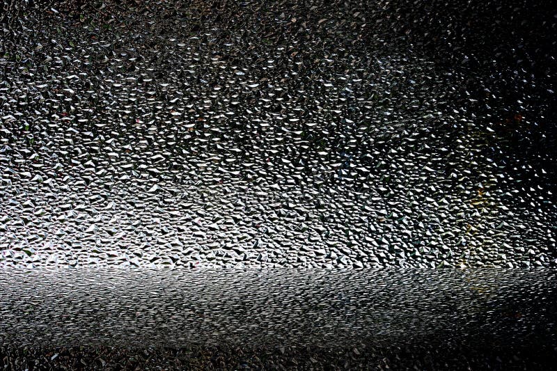 Glass Table with Wall Background. Stock Image - Image of modern, cafe ...