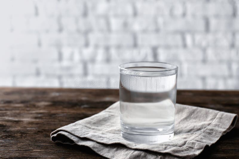 Glass of Tasty Clean Water on Table Stock Image - Image of drink ...