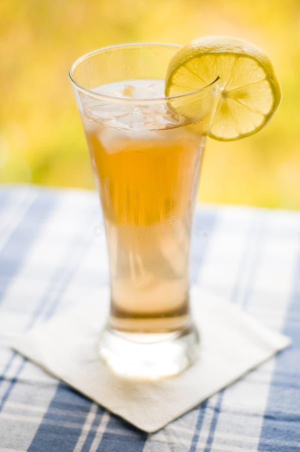 Glass with tea stock image. Image of drink, fresh, freshness - 6923109
