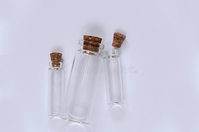 Glass Test Tube with Cork Cap on an Background Stock Photo - Image of ...