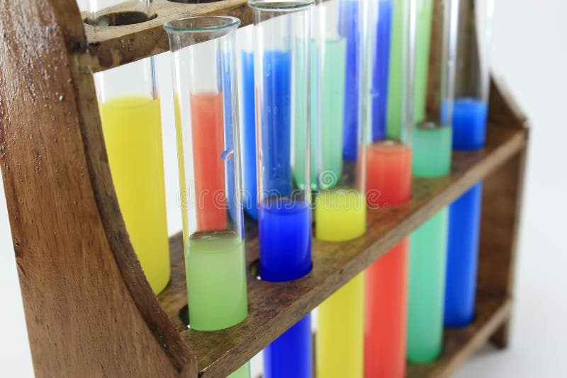 Glass test tubes on a rack stock image. Image of tube - 11034577