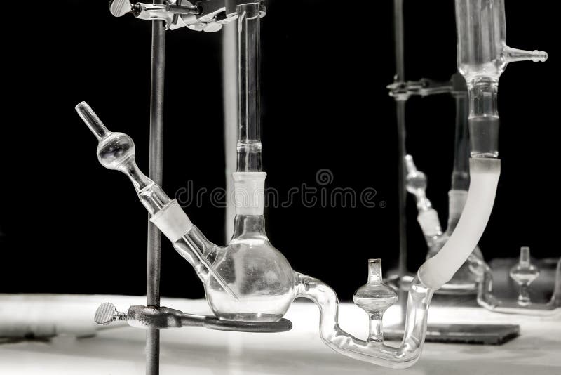 Glass Test Tubes Ready for an Experiment in a Science Research Lab ...