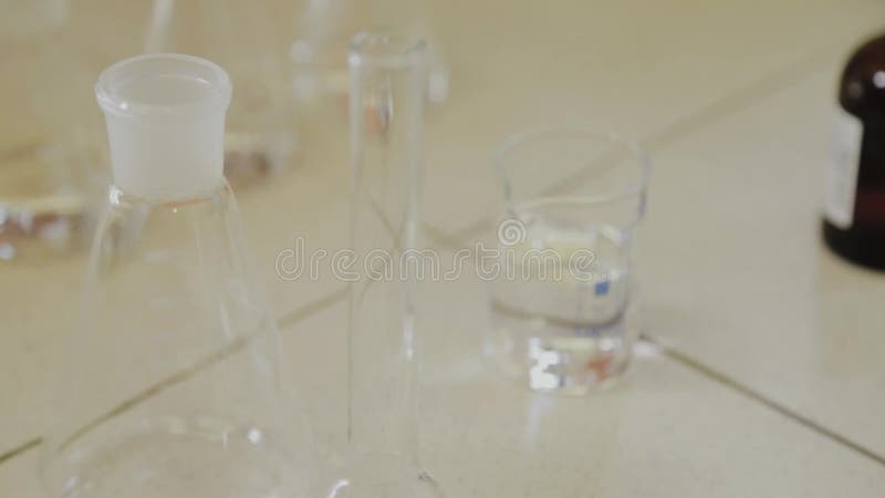 Glass Test Tubes in a Science Laboratory. Stock Video - Video of ...