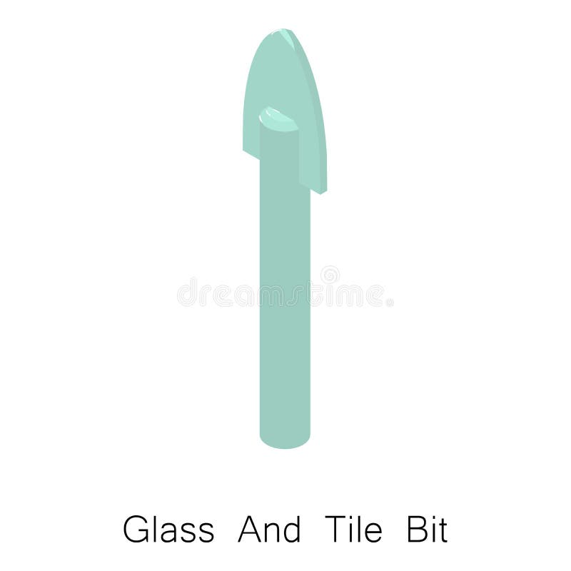 Glass Tile Bit Icon, Isometric 3d Style Stock Vector - Illustration of ...