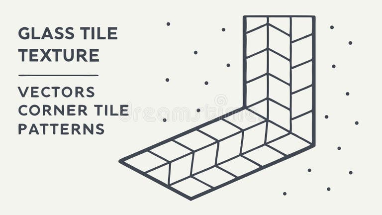 Glass Tile Texture with Corner Tile Patterns, for Architectural and ...