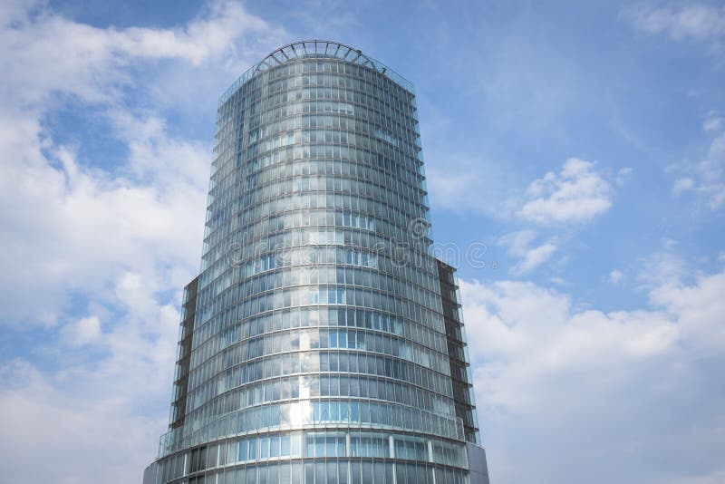 Glass tower stock photo. Image of cloud, clouds, blue - 40346102