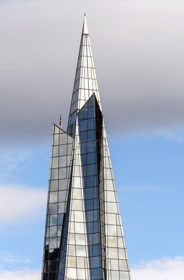 Glass tower stock photo. Image of estate, abstract, downtown - 46000290