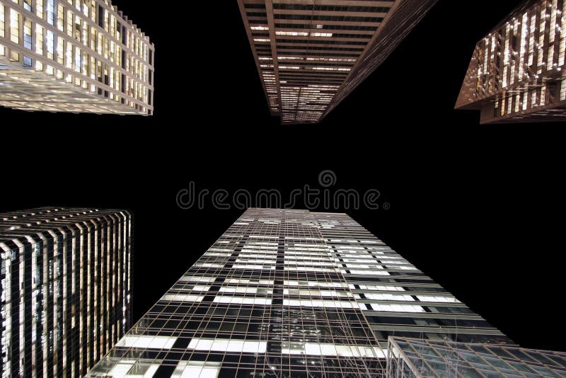 Glass towers stock photo. Image of signs, america, downtown - 1989640