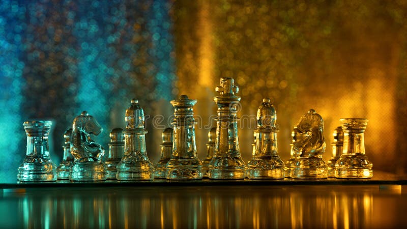 Glass Transparent Chess Background Stock Image - Image of games, battle ...