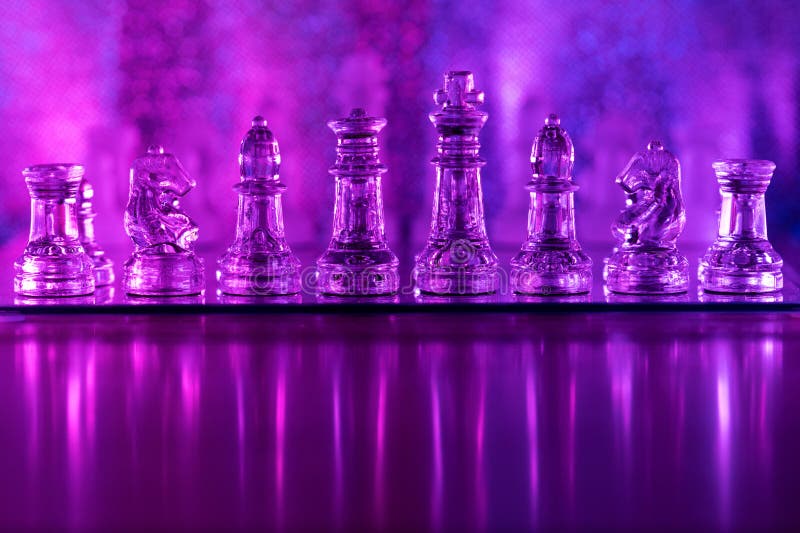 Glass Transparent Chess Background Stock Photo - Image of queen ...