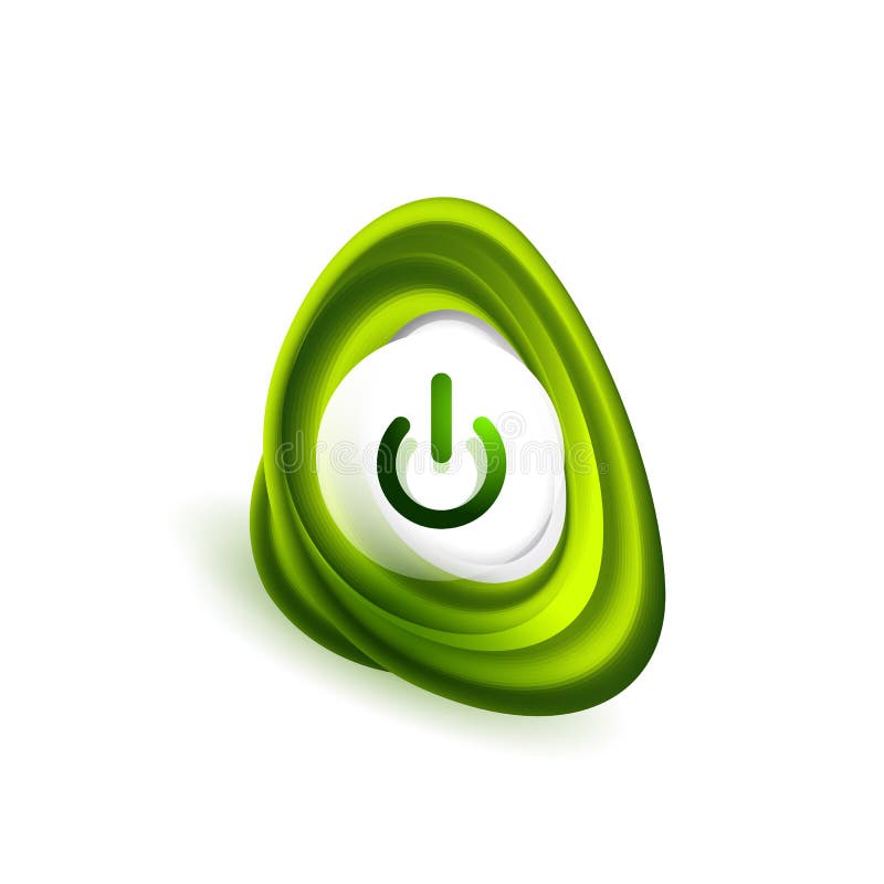 Glass Transparent Effect Power Start Button, on Off Icon, Vector UI or ...