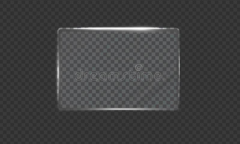 Glass Transparent Geometric Shape Frame Shining Glare Set, Glass ...