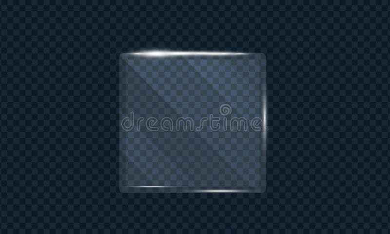 Glass Transparent Geometric Shape Frame Shining Glare Set, Glass ...