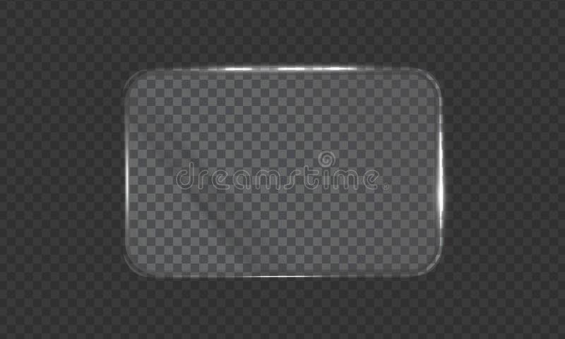 Glass Transparent Horizontal Shape Frame Shining Glare Set, Glass ...