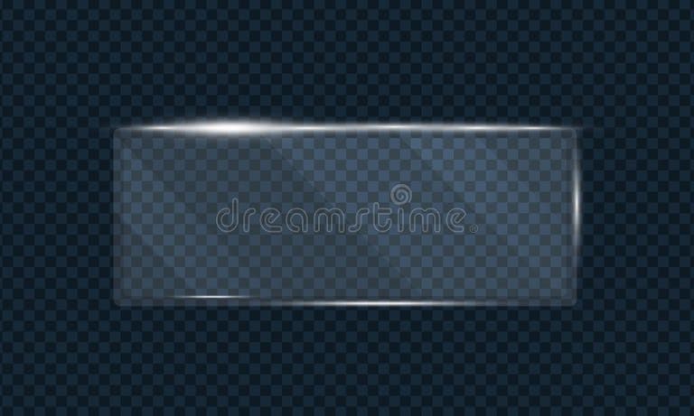 Glass Transparent Horizontal Shape Frame Shining Glare Set, Glass ...