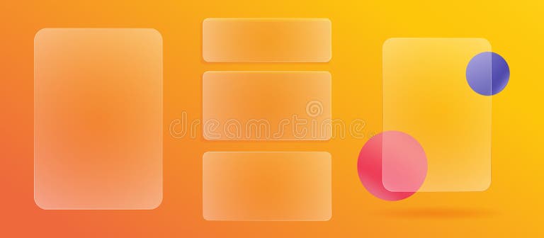 Glass Transparent Interface Ui Digital Window Element Design Vector ...