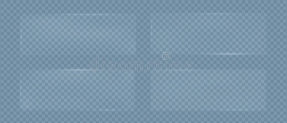 Glass Transparent Rectangles with Glare Polycarbonate Texture, Blurred ...