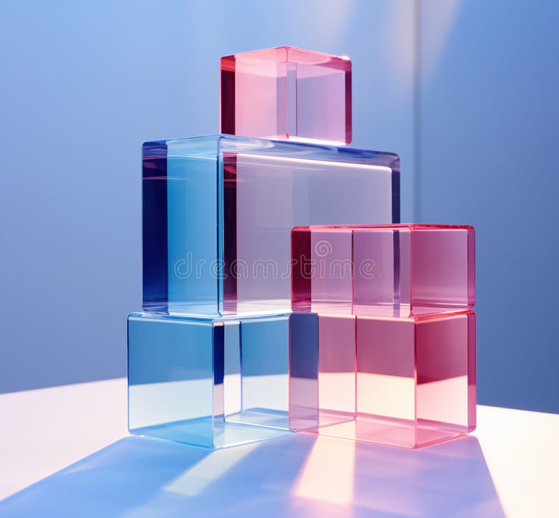 Glass Translucent Abstract Sculpture by Generative AI Stock ...