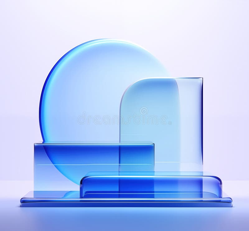 Glass Translucent Abstract Sculpture by Generative AI Stock ...