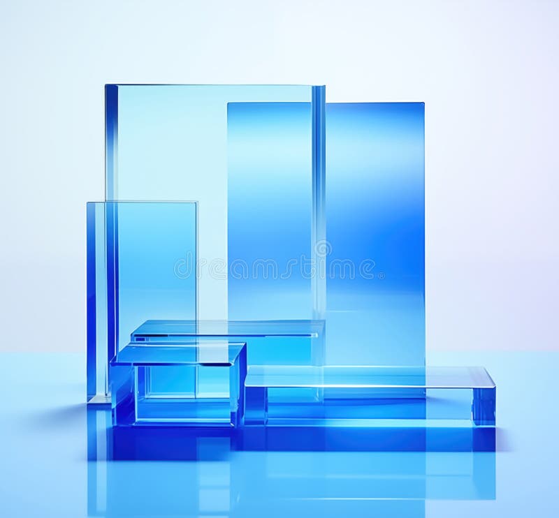 Glass Translucent Abstract Sculpture by Generative AI Stock ...