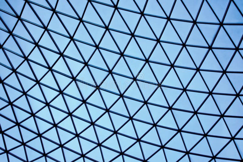 Glass triangle stock image. Image of metal, light, city - 168641371