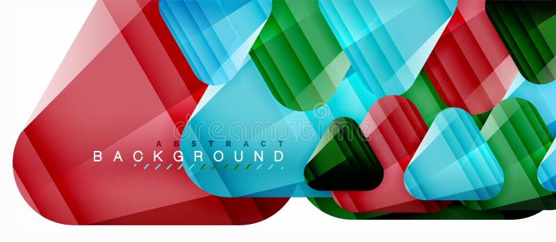 Glass Triangles Modern Geometric Composition, Abstract Background Stock ...
