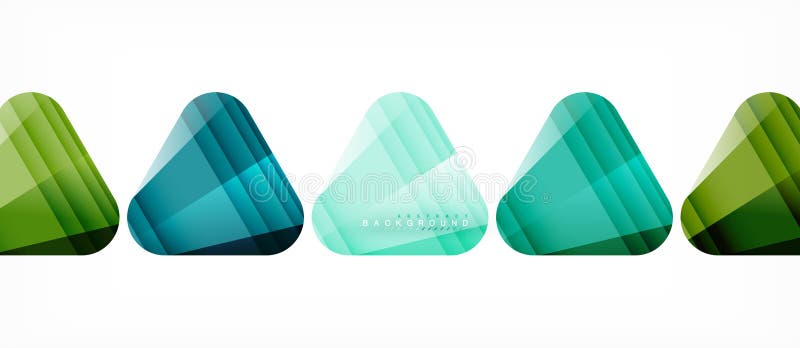 Glass Triangles Modern Geometric Composition, Abstract Background Stock ...