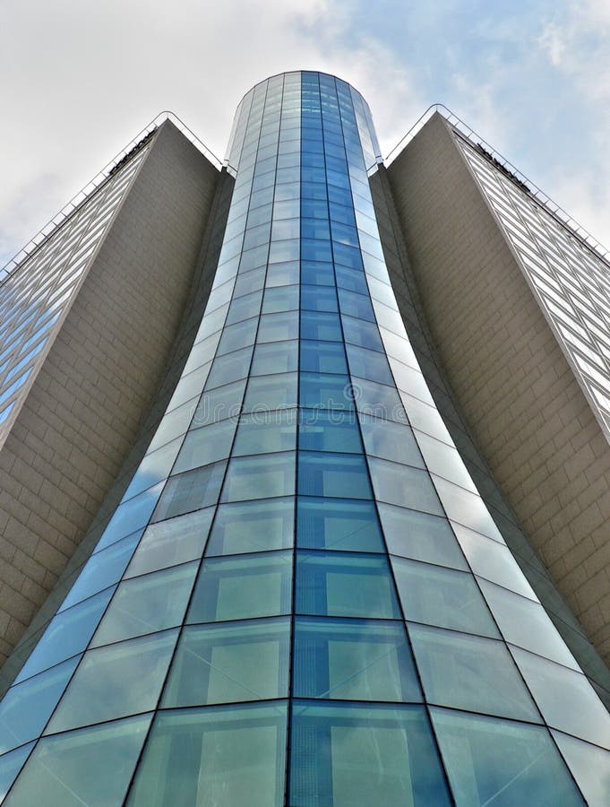 Glass tube building stock image. Image of architecture - 3154935