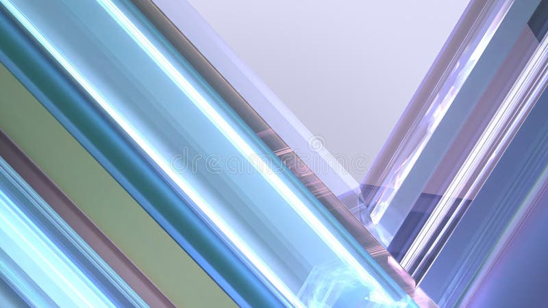 Glass V-shaped Reflection and Refraction Crystal Elegant and Modern 3D ...