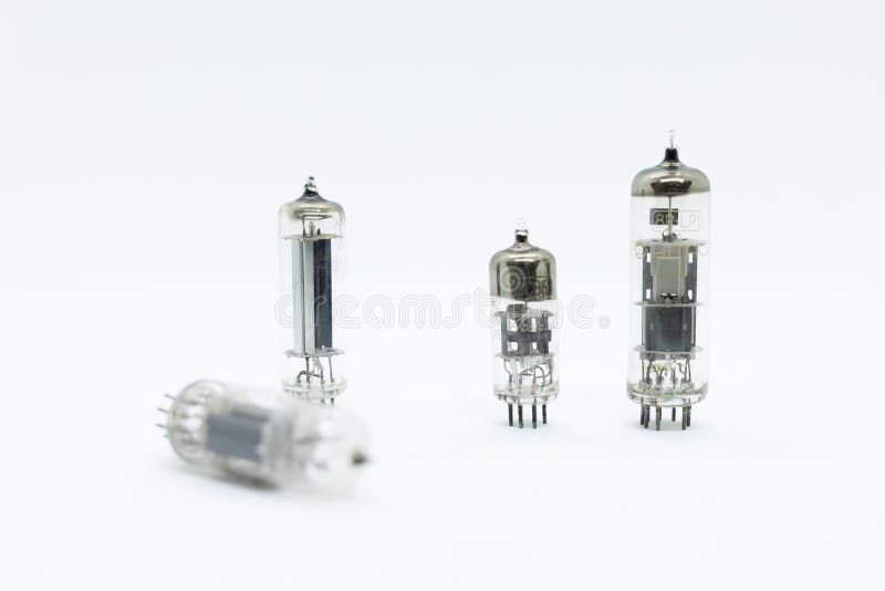 Glass vacuum radio tubes stock photo. Image of vintage - 139728214