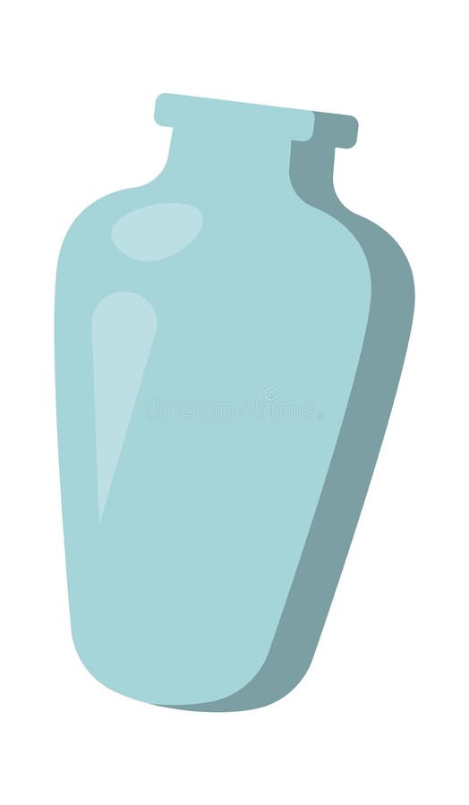 Glass Vase Flat Icon Trash Sorting and Utilization Stock Vector ...