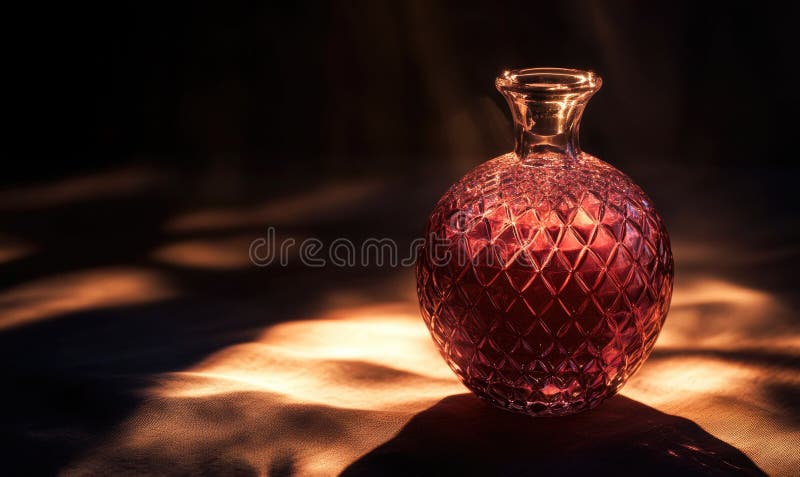 A Glass Vase with a Red Liquid Inside Stock Photo - Image of alcoholic ...