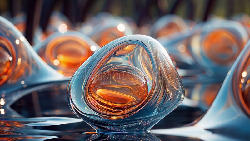 Glass Symphony: a Chorus of Vases in Raytraced Light, Generative Ai ...