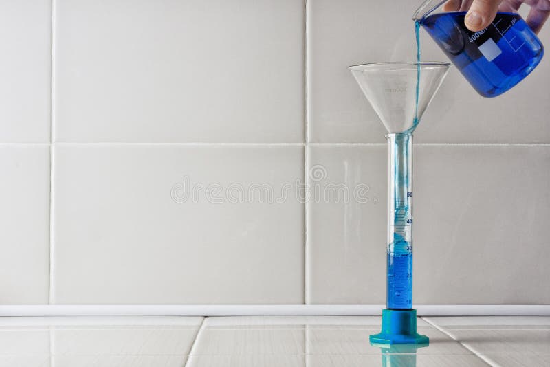 The Glass Vessel in Which the Liquid is Poured. Stock Photo - Image of ...