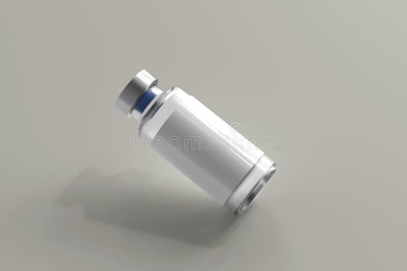 Glass Vial Bottle 3D Rendering Stock Illustration - Illustration of ...