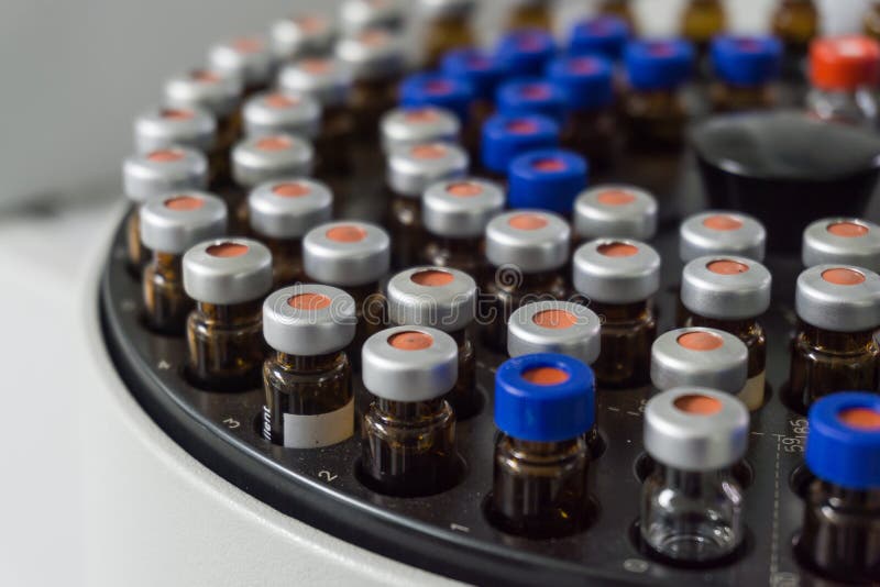 Glass Vial for Gas Chromatography Stock Photo - Image of japanese ...