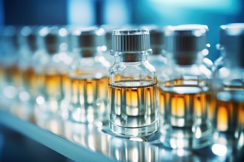 Glass Vials for Liquid Samples. Laboratory Equipment for Dispensing ...