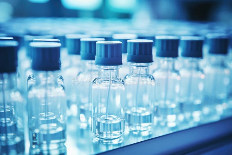 Glass Vials for Liquid Samples. Laboratory Equipment for Dispensing ...