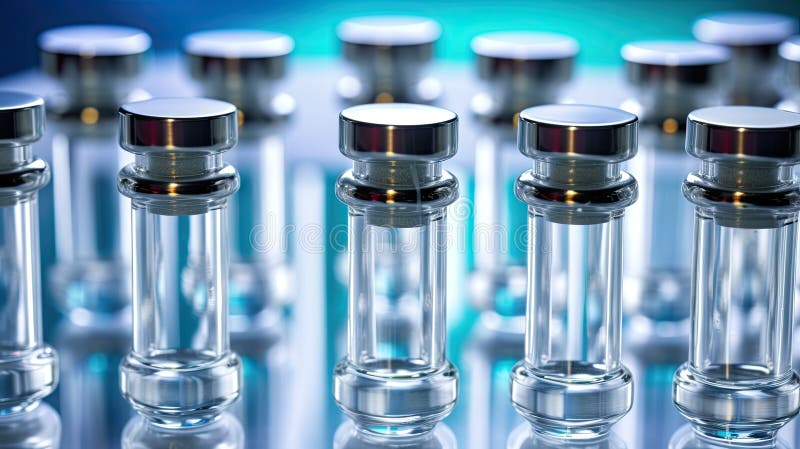 Glass Vials for Liquid Test Samples Stock Image - Image of healthcare ...