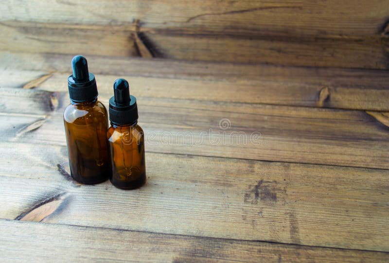 Glass vials with a pipette stock photo. Image of relaxation - 267509920