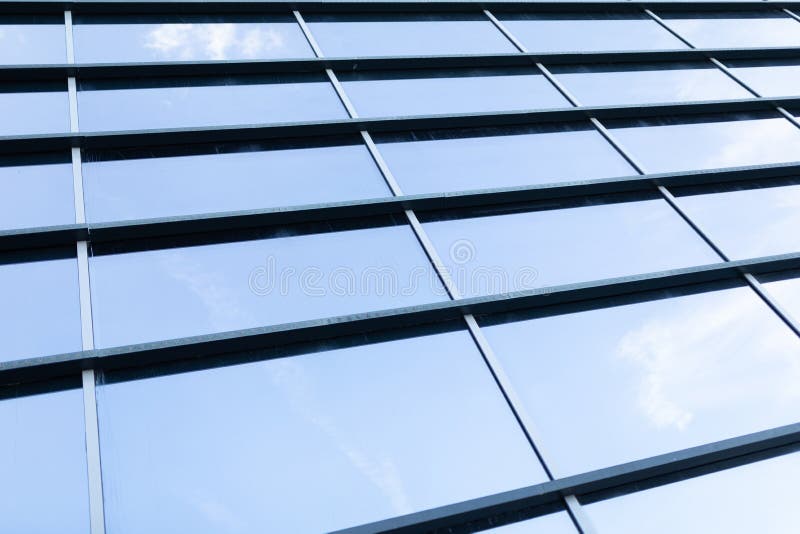 Glass View of a Modern Office Building Stock Image - Image of design ...