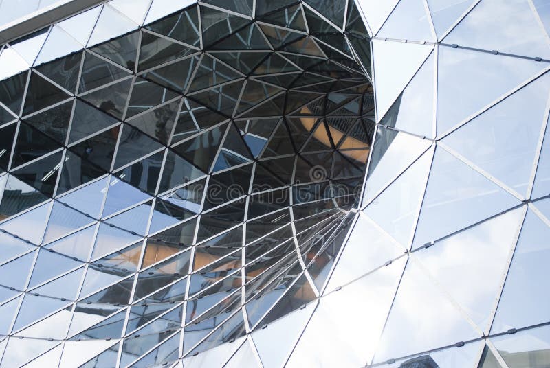 Glass wall stock image. Image of glass, blue, reflections - 24652321