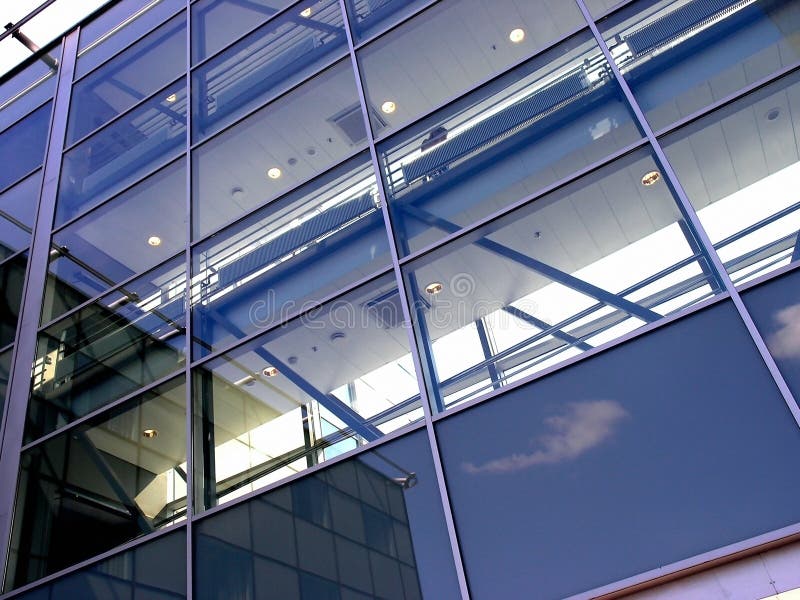 Glass wall reflection stock photo. Image of modern, reflection - 2169058